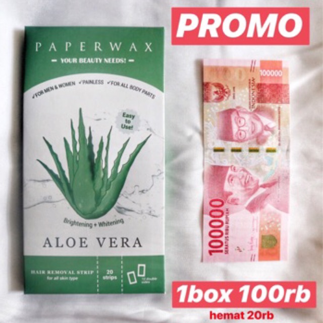 Jual PAPERWAX 1 BOX 20 SIDE- HAIR REMOVAL STRIP (KERTAS WAXING PENCABUT BULU) PAPER WAX EKSTRAK ...