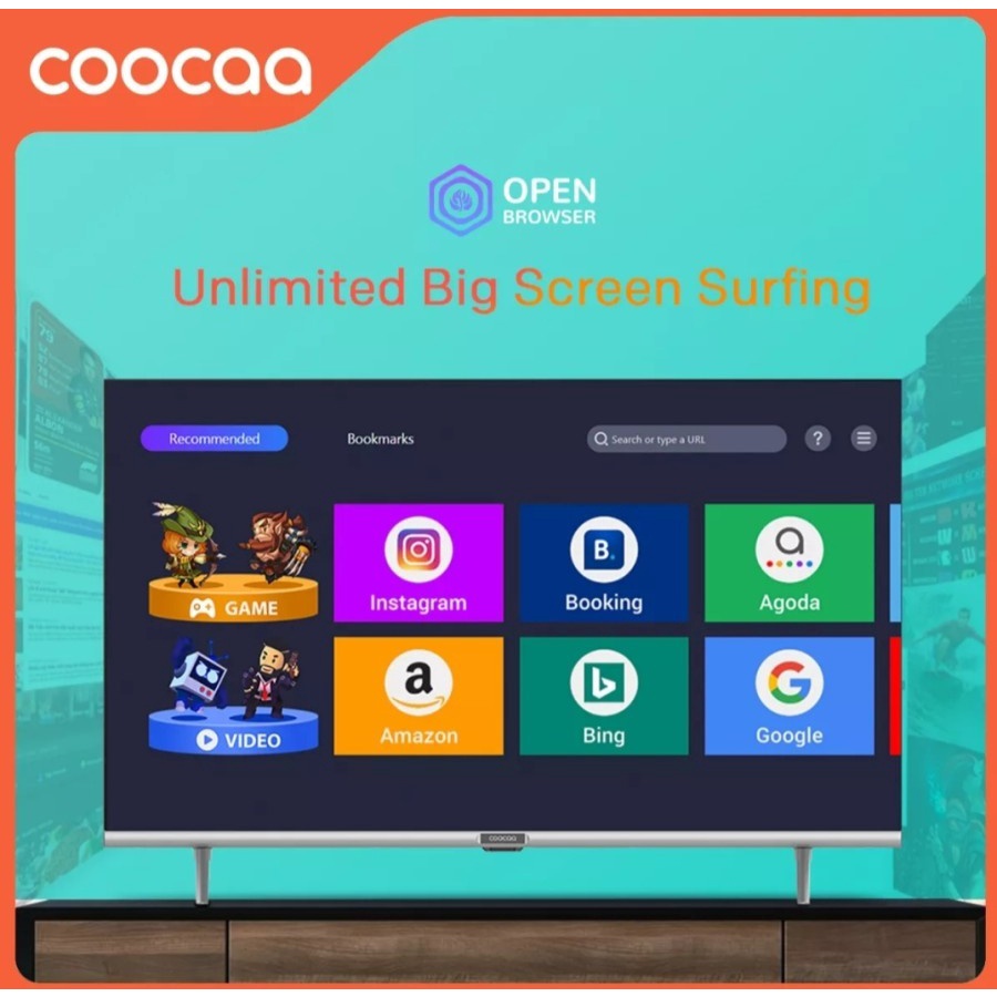 Jual LED COOCAA 32S3U Bezel-Less Smart TV Digital 32 inch / 32 S3U NEW ...