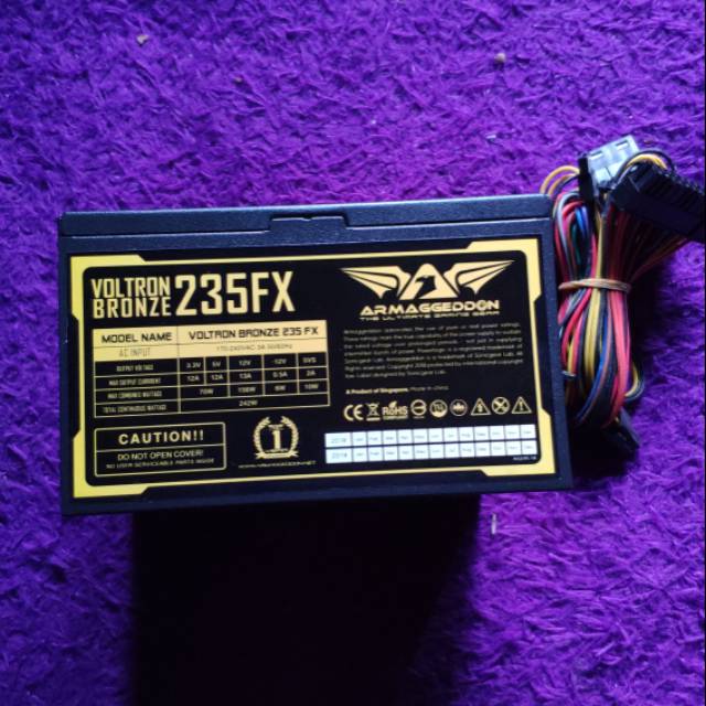 Jual Power Supply Armaggeddon Voltron Bronze 235 FX (NEGO) | Shopee Indonesia