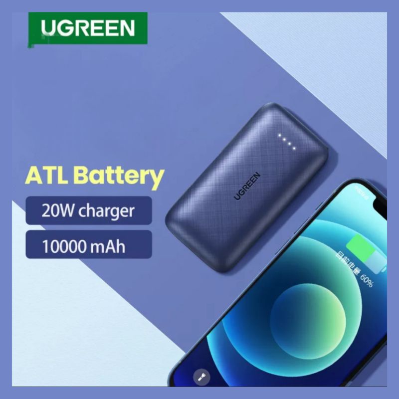 Jual Ugreen Mini PD 10000mAh Power Bank USB & Type-C 20W Powerbank ...