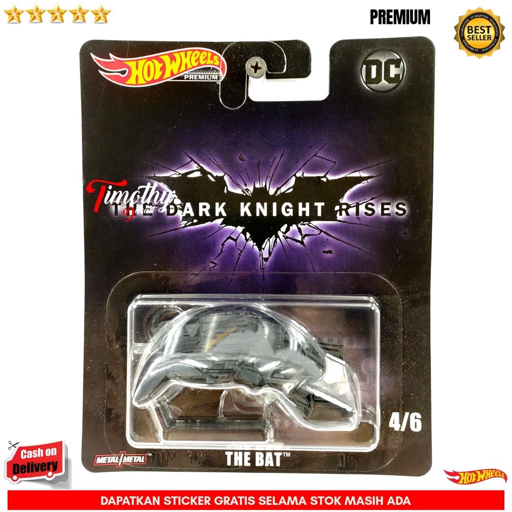 Jual Hot Wheels Premium DC Pesawat Batman The Bat Timothy Diecast ...