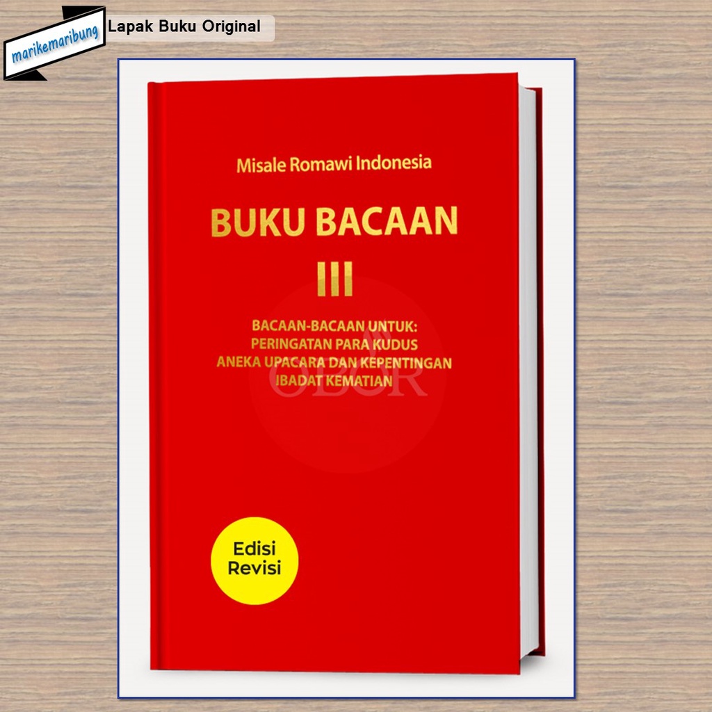 Jual Buku Bacaan Misa III – Misale Romawi Indonesia Edisi Revisi ...