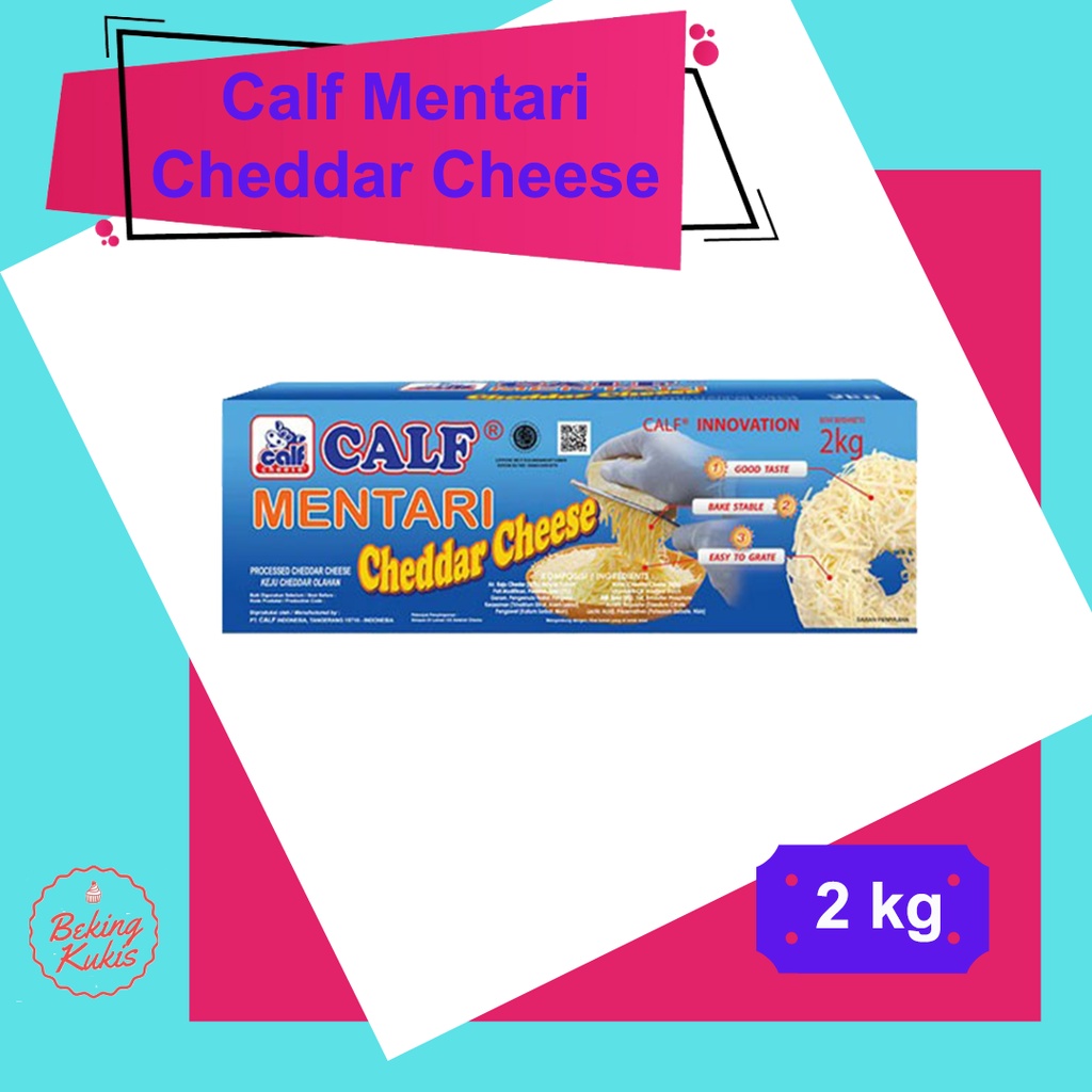 Jual Calf Cheddar Cheese Mentari 2 kg / Calf Keju Cheddar | Shopee ...