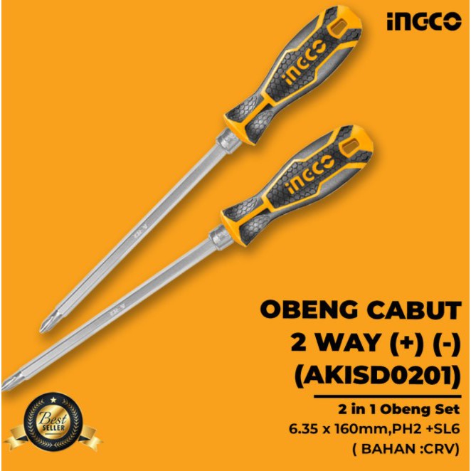 Jual OBENG CABUT 2 WAY INGCO AKISD0201 | Shopee Indonesia