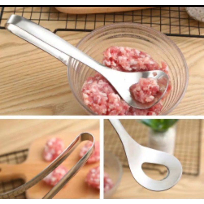 Jual hokiterus21 SENDOK BAKSO meatball maker alat cetak bakso steinles ...