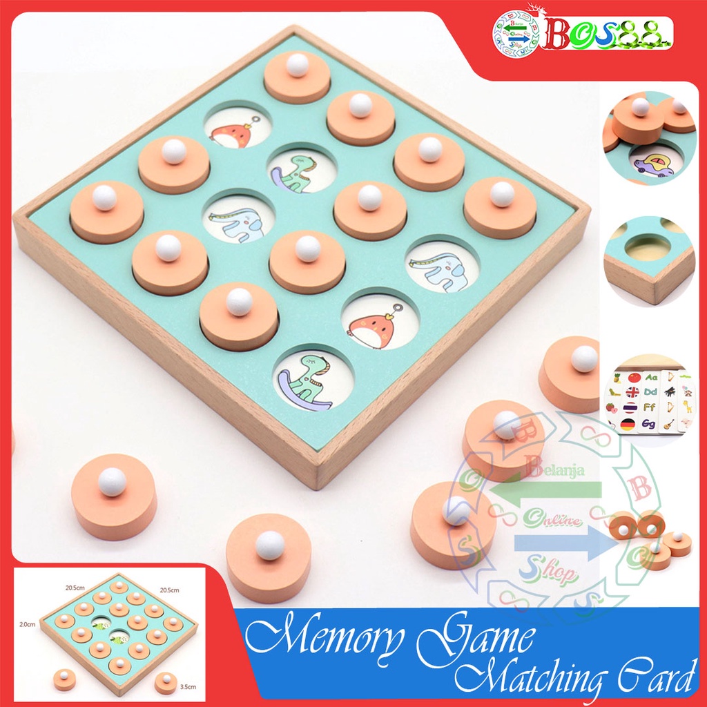 Jual Memory Game Matching Card / Memory Pairing Game / Melatih hapal ...