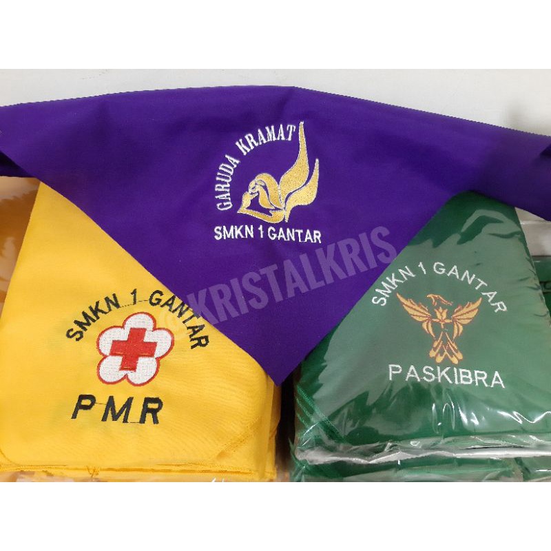 Jual Syal custom bordir slayer scraf kostum logo | Shopee Indonesia