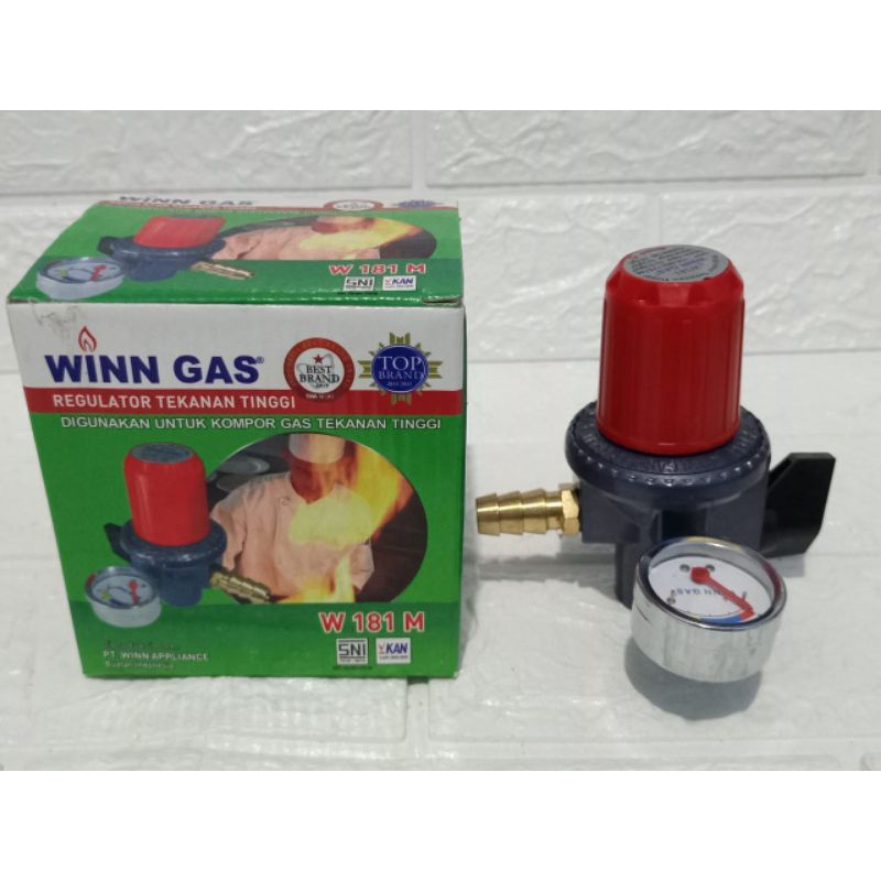 Jual Regulator Winn Gas W 181 M Tekanan Tinggi W 181M Meteran W181M ...