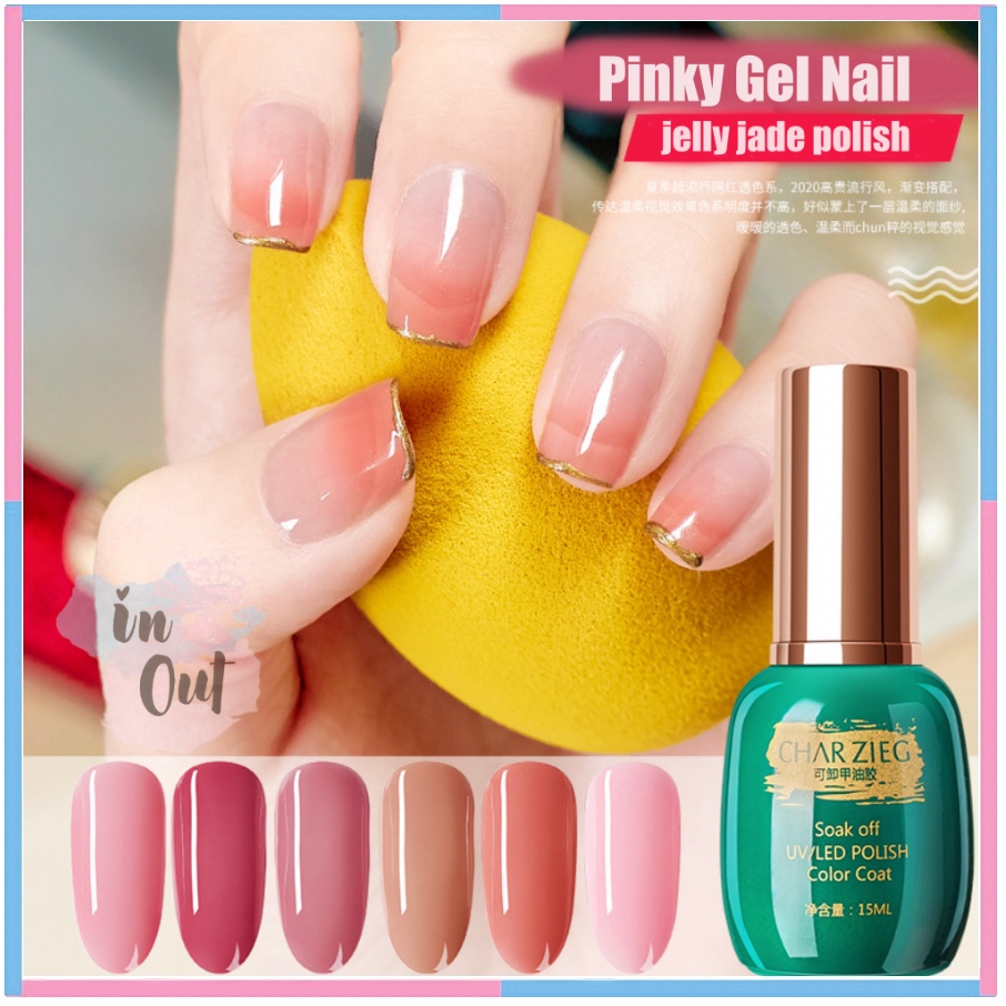 Jual 201-206 CHARZIEG Soak Off UV LED Polish Color Coat / kutek ...