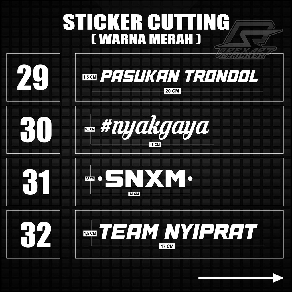Jual Sticker Cutting Racing Sticker Motor Harga Satuan | Shopee Indonesia