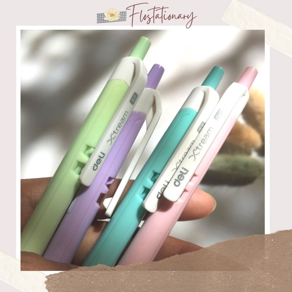 Jual [FS] Ballpoint Pen Retracable Macaron Pastel Color Pena Cetek ...