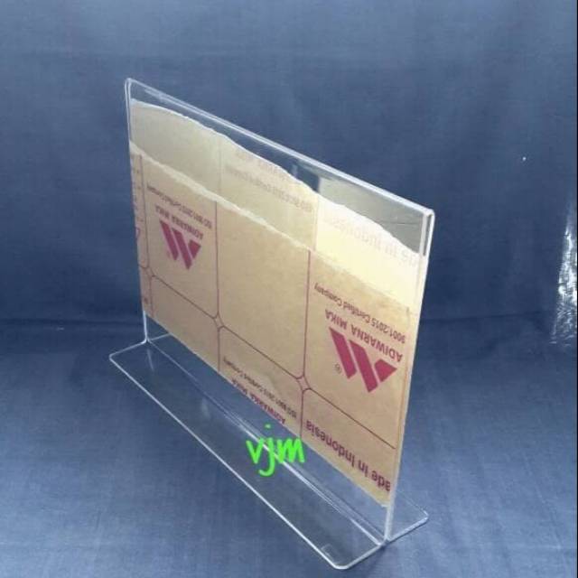 Jual Poster meja acrylic A4 horizontal , akrilik tempat menu a4 ...