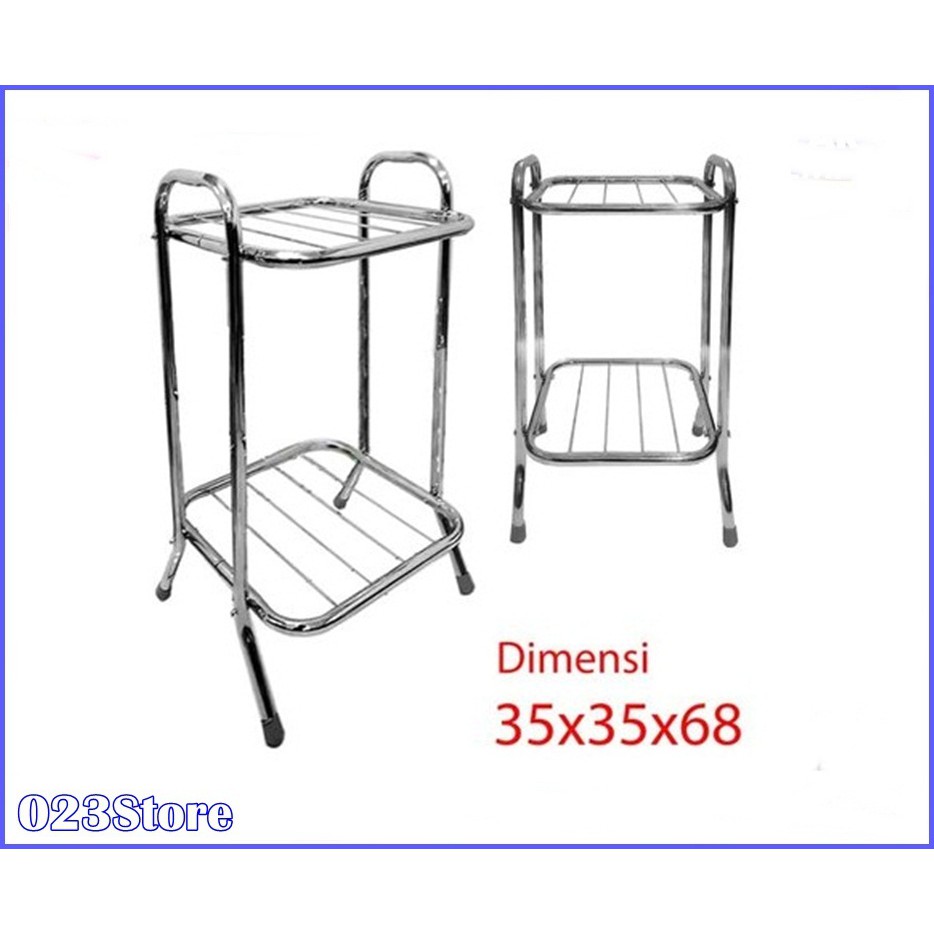 Jual Rak Dispenser 2 Susun Stainless - Kaki Dispenser Galon Aqua - Rak ...