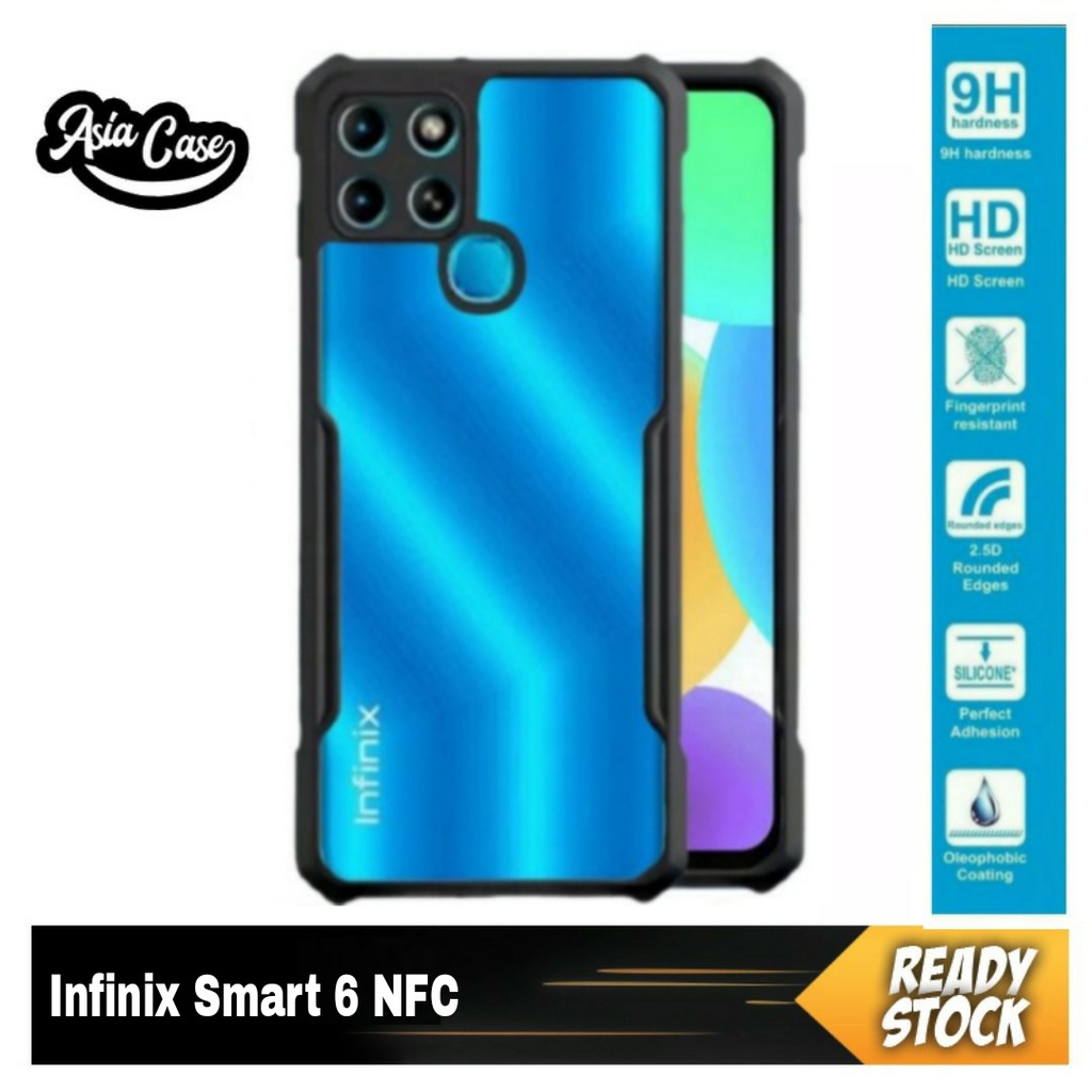 Jual Case INFINIX SMART 6 NFC Casing Shield ShockProof Transparan ...