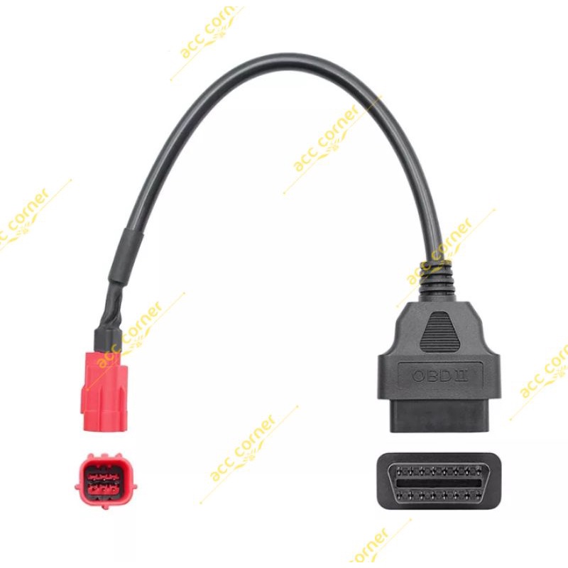 Jual kabel scan adapter obd2 obd 2 motor euro 6pin | Shopee Indonesia