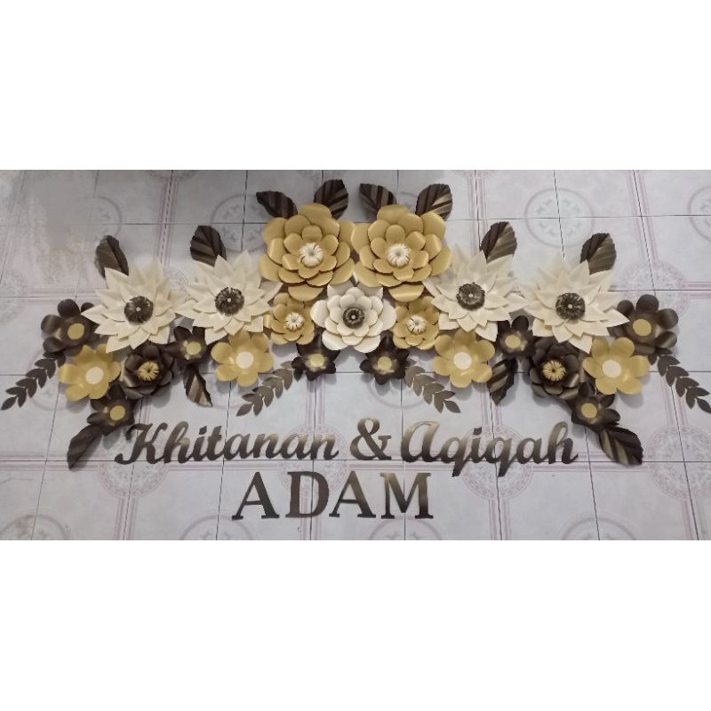 Jual Paper Flower Backdrop Murah/ paperflower/ Bunga Kertas Dekorasi ...