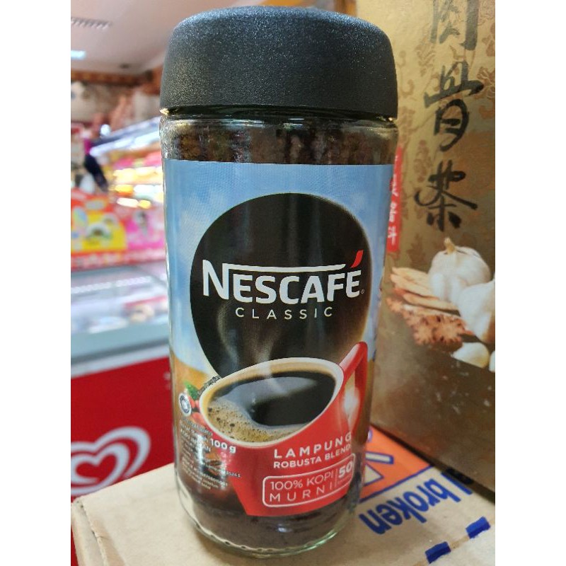 Jual Nescafe Classic Lampung Robusta Blend Botol 100gr | Shopee Indonesia