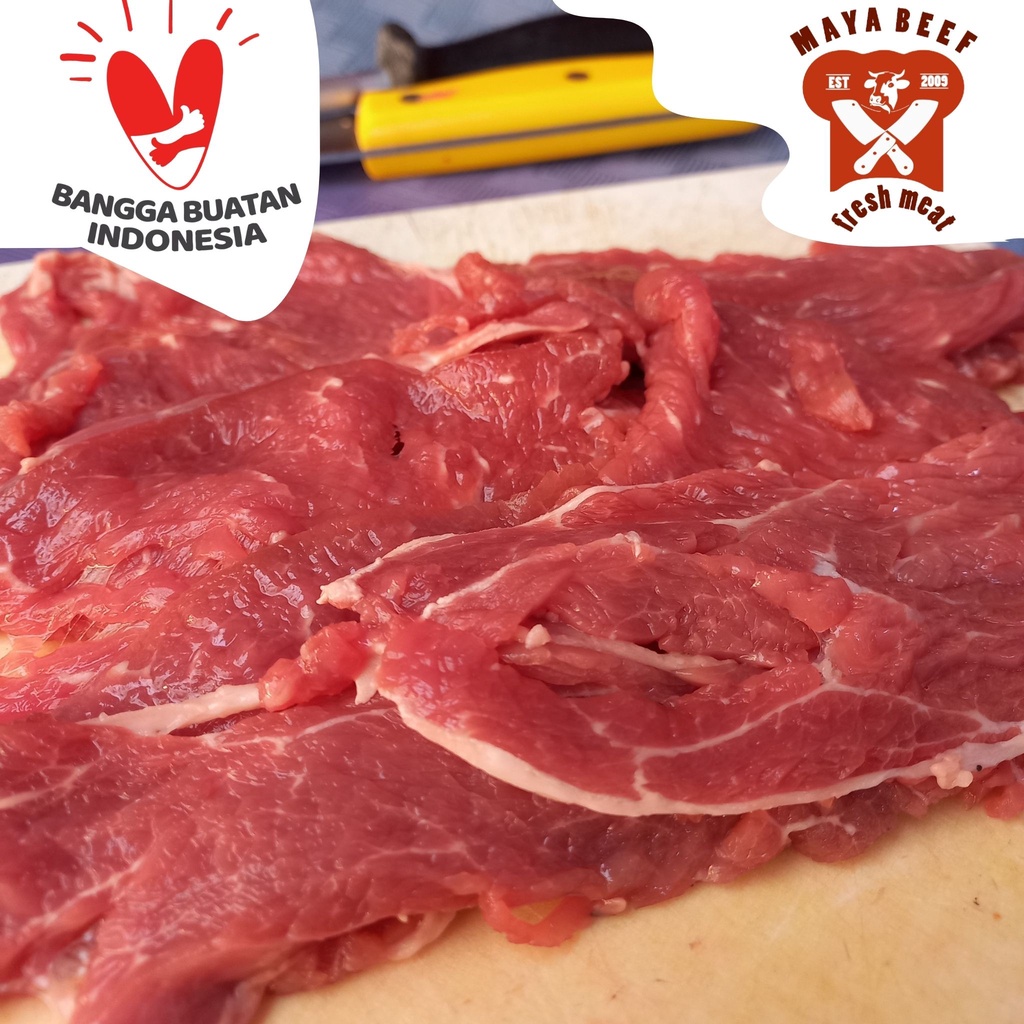 Jual Daging Has Luar Iris Tipis/Sirloin Slice Sapi Lokal Segar | Shopee ...