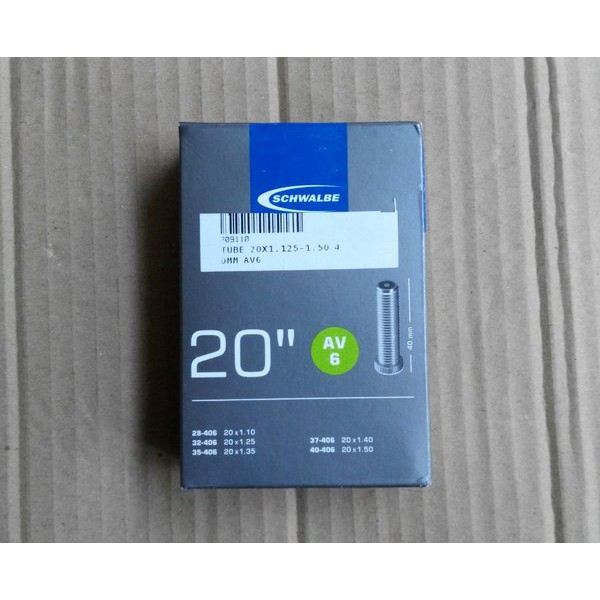 Jual Tube schwalbe 20 x 1.125 - 1.50 40 mm AV6. Ban Dalam | Shopee Indonesia