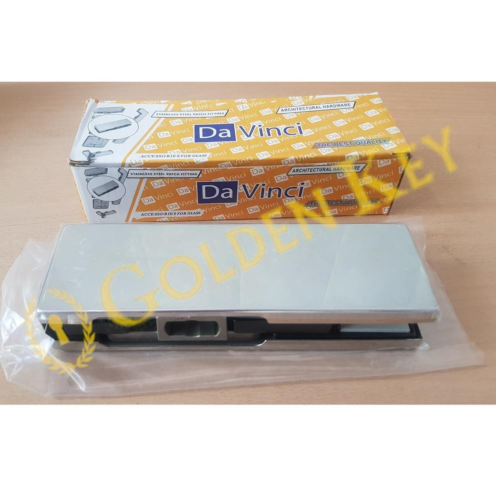 Jual Jepitan Penjepit Pintu Kaca Patch Fitting Davinci PT 10 PSS Kilap ...