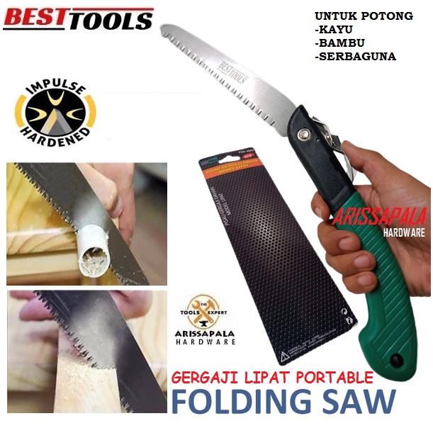 Jual Gergaji Lipat Portable Folding Saw Potong Dahan Ranting Kayu Pohon Bambu Bonsai Folding Saw ...