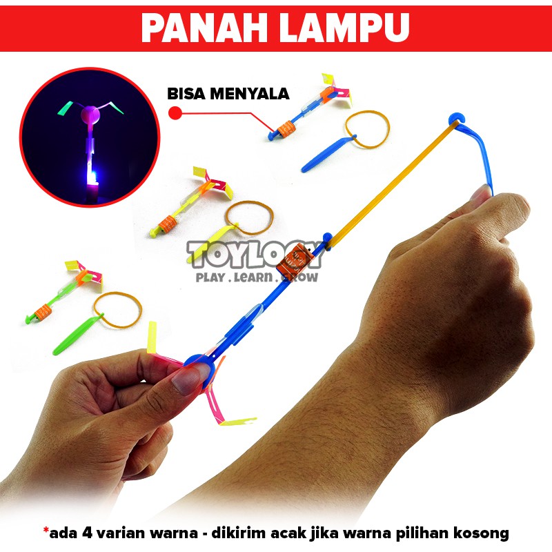 Jual Mainan Anak Panah Terbang Lampu LED Light Flashing Arrow Pesta ...