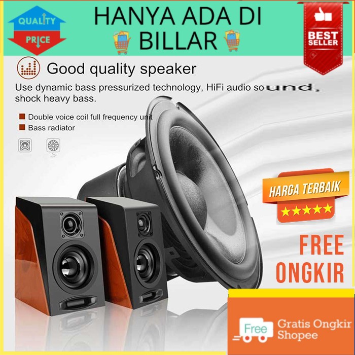 Jual SPEAKER DOUBLE STEREO MULTIMEDIA SPEKER 2.0 CHANNEL SUPER BASS ...