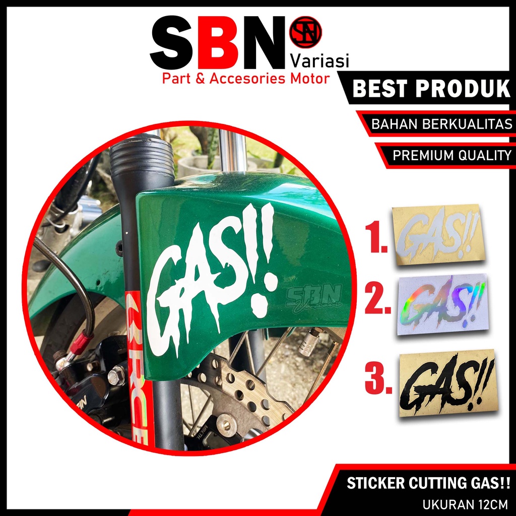 Jual STICKER GAS - CUTTING STIKER GASS CB GL MP TIGER HEREX GL100 ...