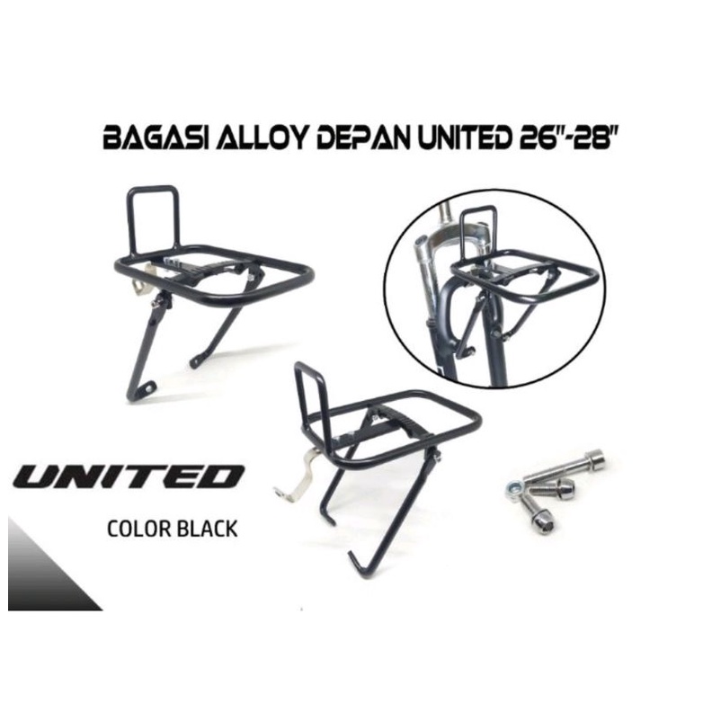Jual rak bagasi depan sepeda rak alloy bagasi alloy rak depan sepeda ...