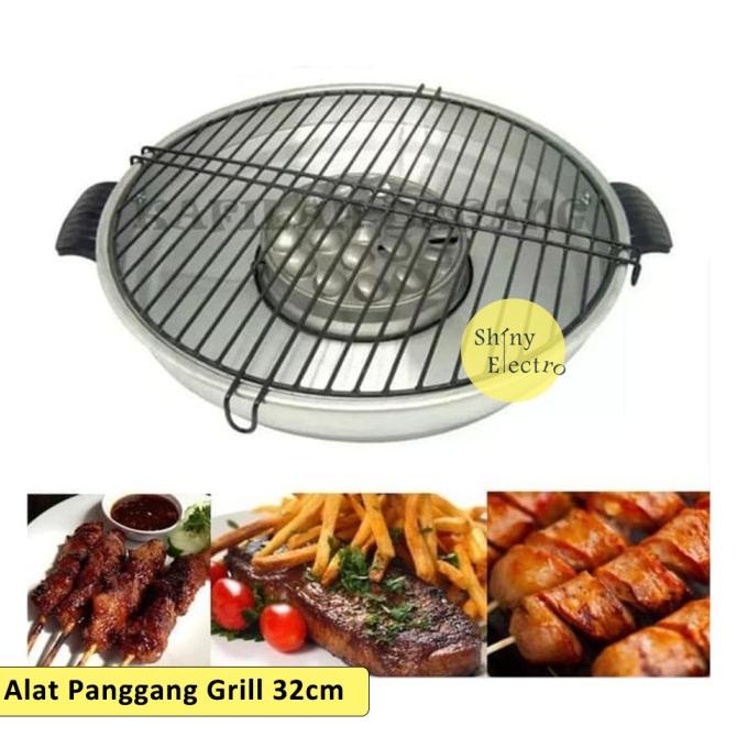 Jual Alat Panggang Grill Panggangan Sate / Daging / Ikan [ 32 cm ] Kompor | Shopee Indonesia