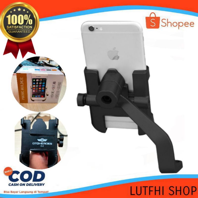 Jual Phone Holder HP Motor Universal OTOHEROES Holder Motor Smartphone ...