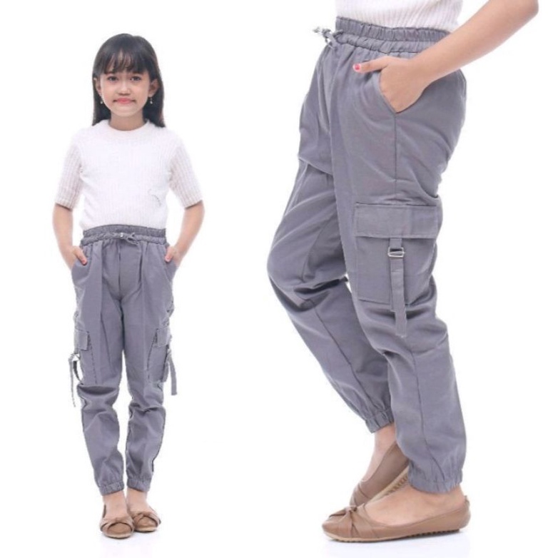 Jual Celana Anak Perempuan Jogger Cargo Anak Perempuan Usia 1-12 Tahun ...
