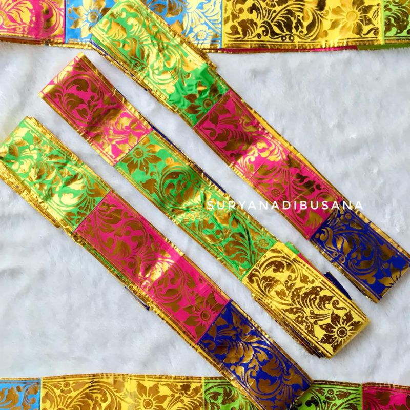 Jual Sabuk bali prade emas | sabuk tari lilit prade 6 meter | Shopee ...