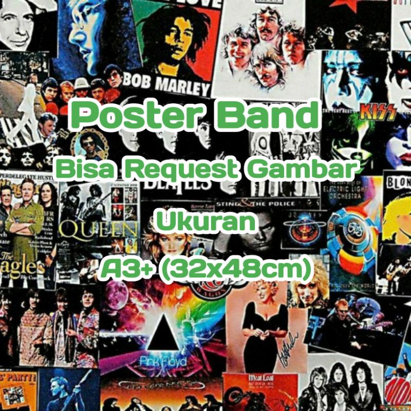 Jual Poster Band Dekorasi dinding Hiasan Dinding Kamar Band Rock, Metal ...