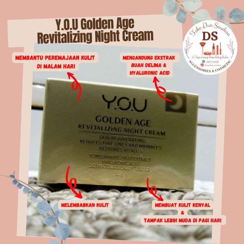 Jual YOU Golden Age Revitalizing Night Cream 30g | Shopee Indonesia