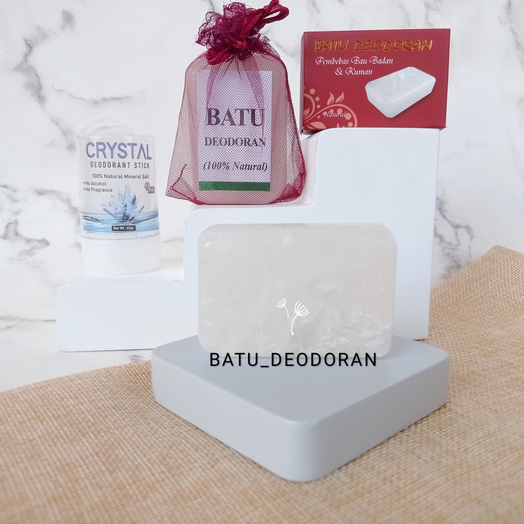 Jual Batu Deodorant Deodoran Crystal Stick tanam Mirip Roll On Batu ...