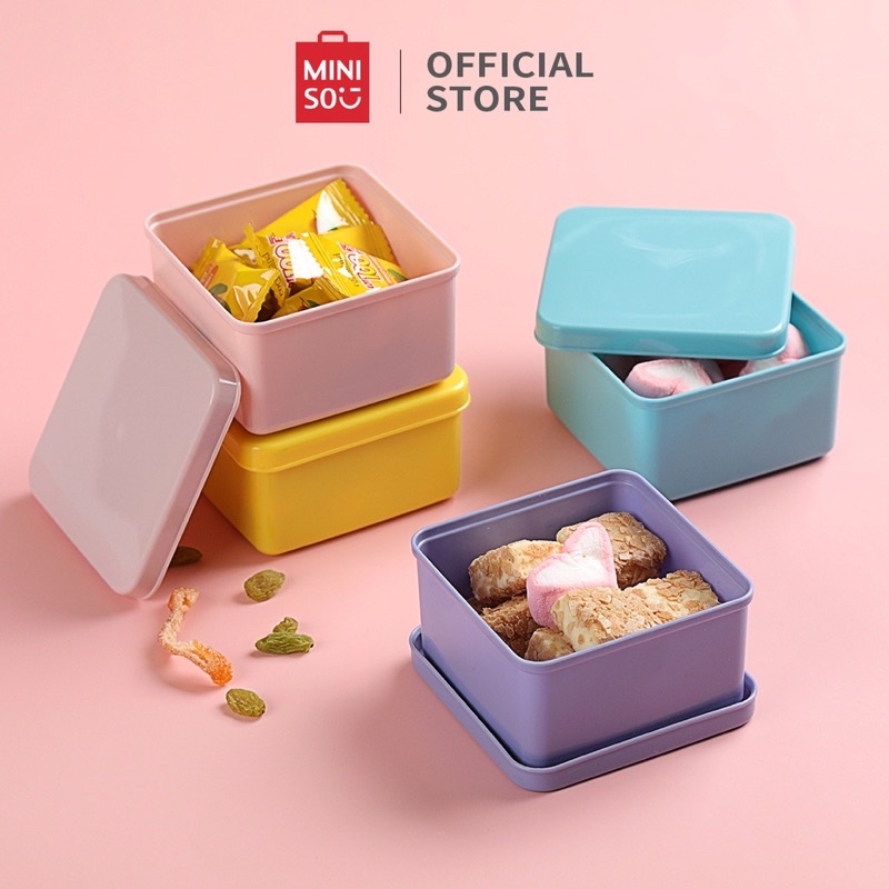 Jual COD MINISO FOOD STORAGE CONTAINER 4PCS KOTAK MAKAN KECIL LUNCH BOX ...