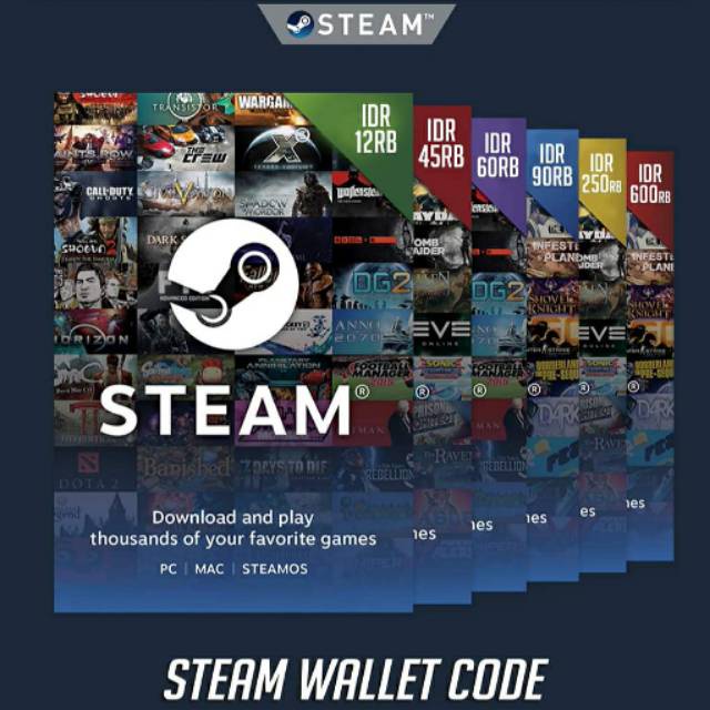 Jual [GOOD] Steam Wallet IDR 90, 102, 120, 150, 180, 200, 210, 250, 270 ...
