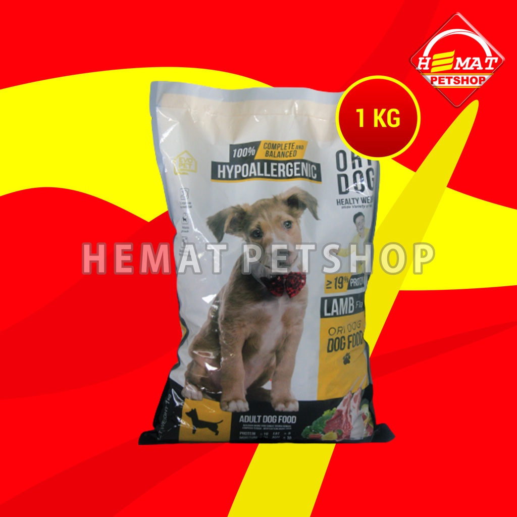 Jual Makanan Kering Anjing Dewasa Ori Dog Food Lamb Domba Adult Repack ...