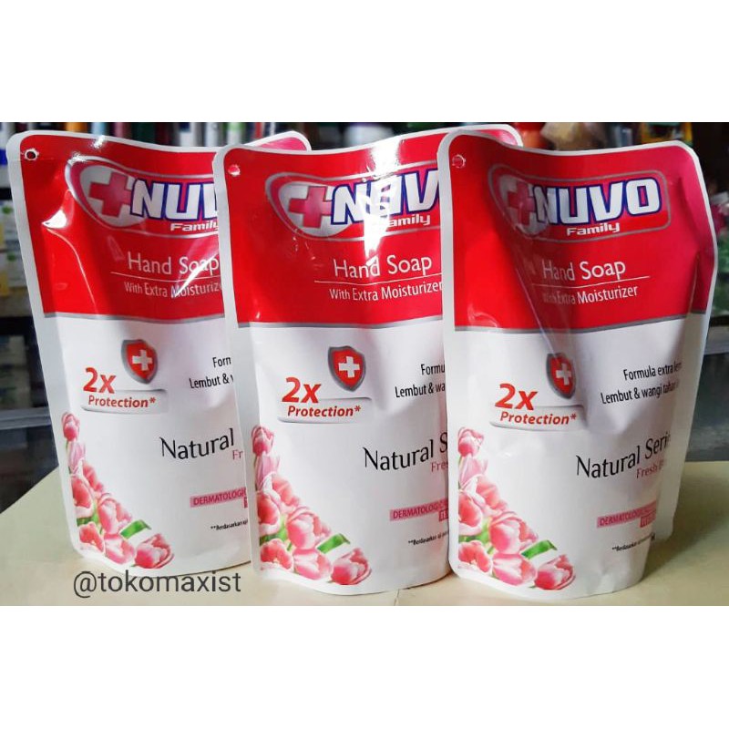 Jual Refill Nuvo Hand Soap 250ml with Extra Moisturizer Isi Ulang Sabun ...