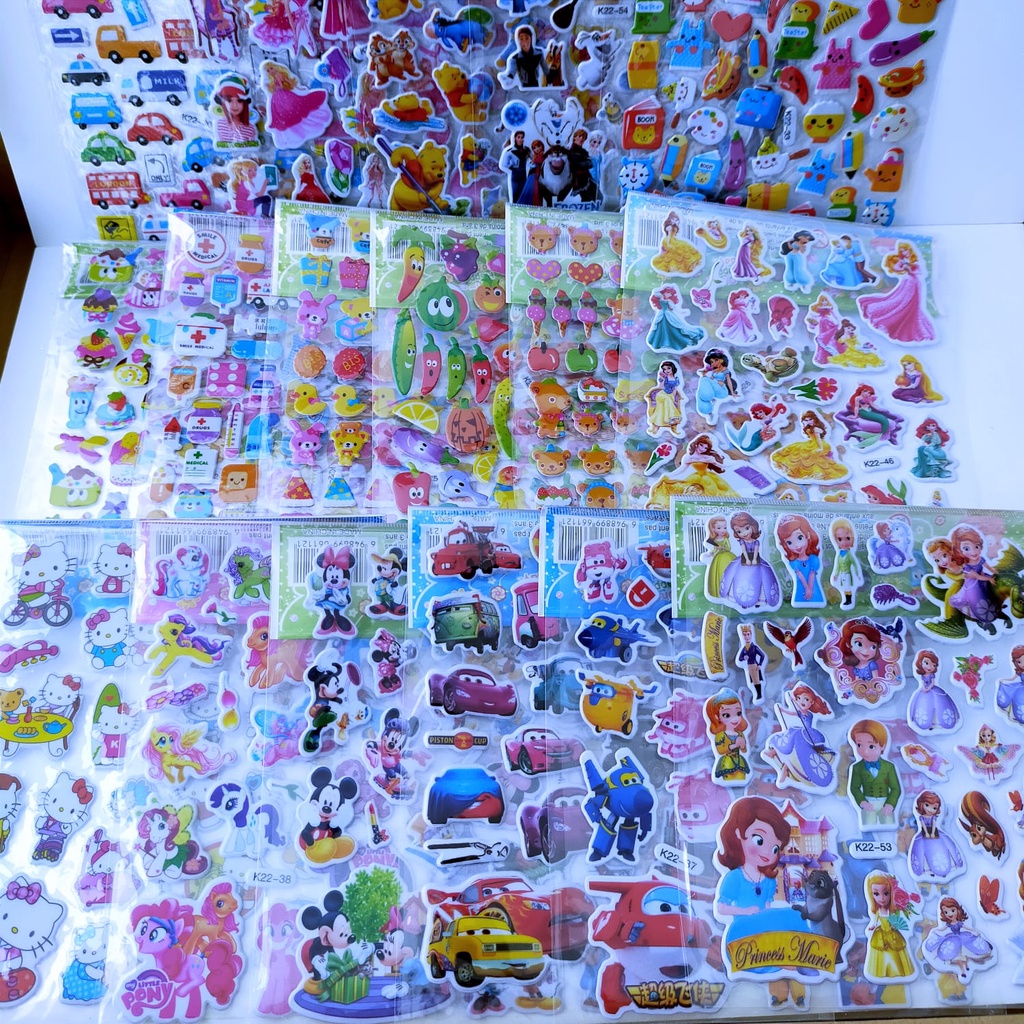 Jual Sticker Anak Jumbo Besar / Sticker Timbul Panjang / Stiker ...