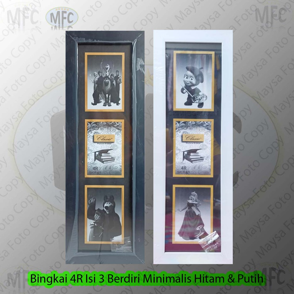 Jual Bingkai / Pigura / Frame Foto 4R PP Panjang / 4R isi 3 panjang ...