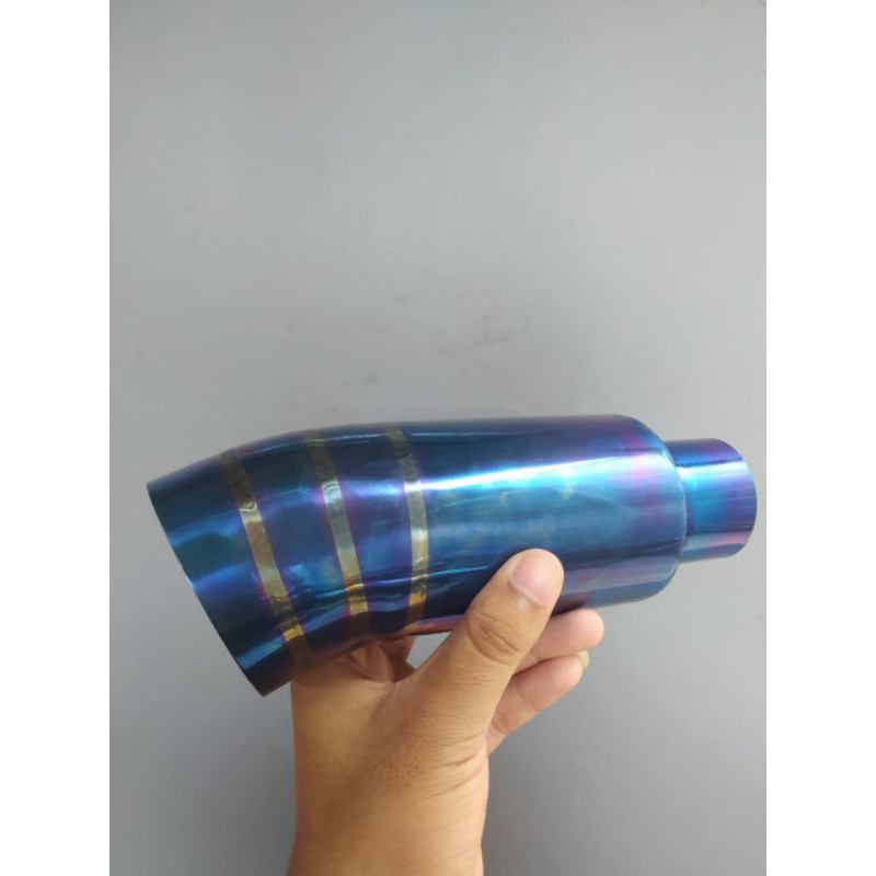 Jual Tailpipe Js Racing Blue/bluemoon/ biru Knalpot Mobil Pajero Kijang ...