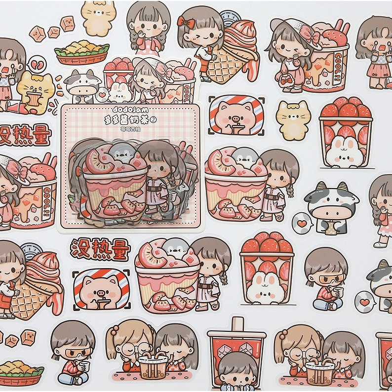 Jual Stiker Pack Aesthetic Style Drink Karakter Dodojam Isi 30 Pcs ...