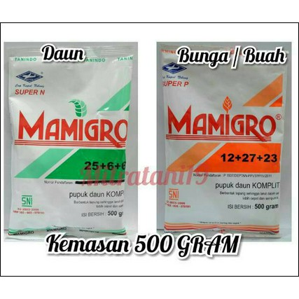Jual PUPUK PERANGSANG PERTUMBUHAN TANAMAN DAUN MAMIGRO Daun 25+6+6 ...
