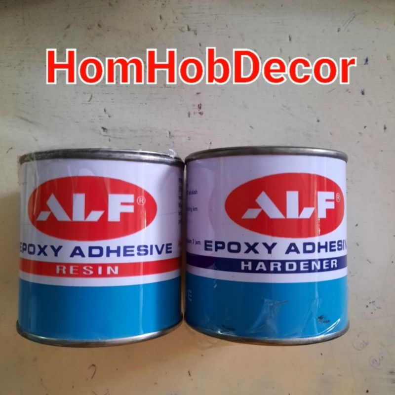 Jual Lem Epoxy RESIN+HARDENER 1SET ALF | Shopee Indonesia