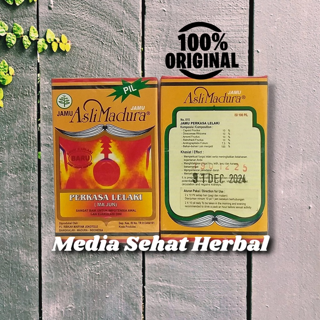 Jual Jamu Sehat Lelaki Tradisional Madura [100 Pil] - Perkasa Lelaki ...
