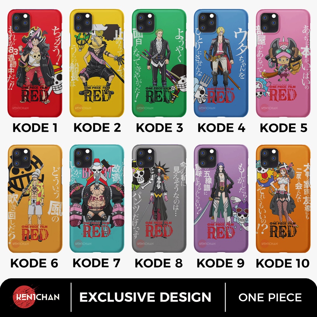 Jual CASE HP ONE PIECE RED POSTER MOVIE | Shopee Indonesia