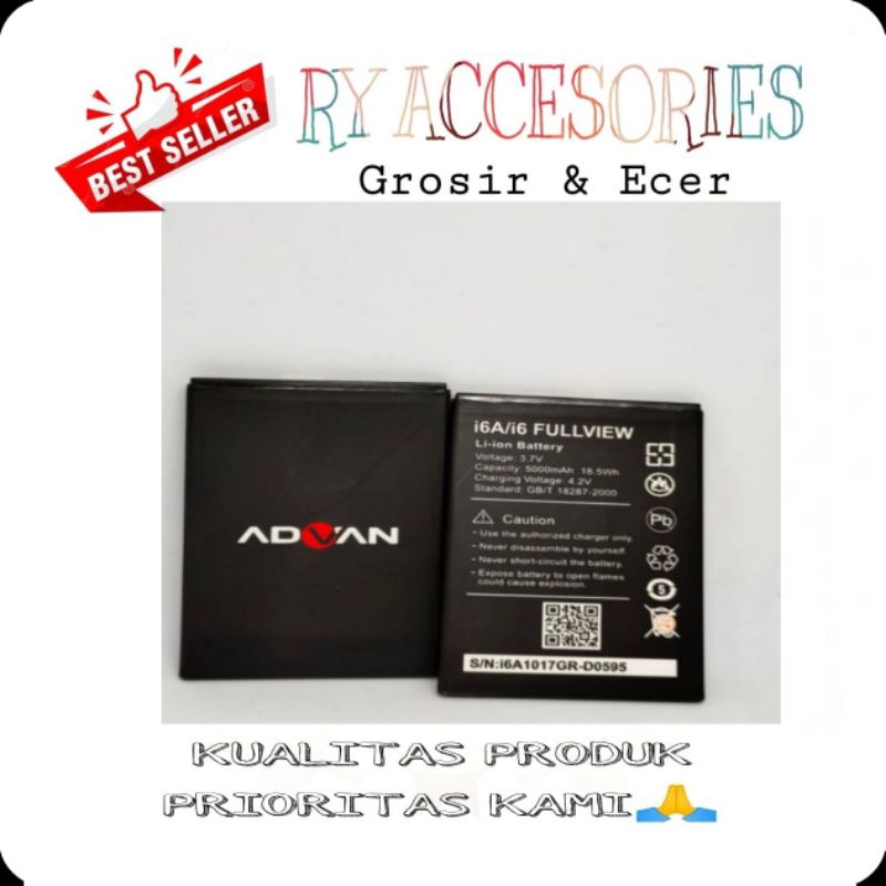 Jual RY - Batere Battery Batre Advan i6A Advan i6 Fullview Advan i6A ...