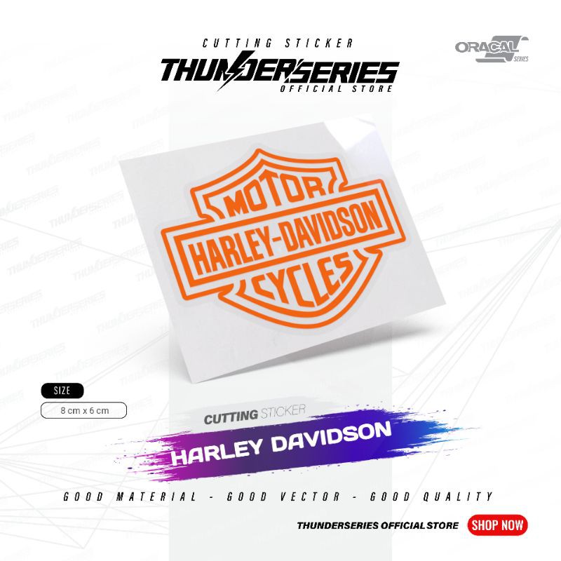 Jual TS Cutting Sticker Harley Davidson Logo | Stiker Harley Davidson ...